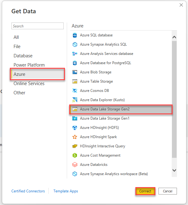 Create a Power BI report using D365FO data from Azure Data Lake